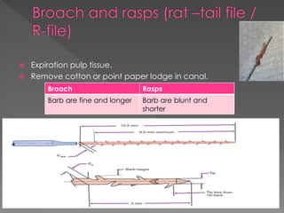 Basic endodontics instruments its use in cleaning and shapeing | PPTX ...