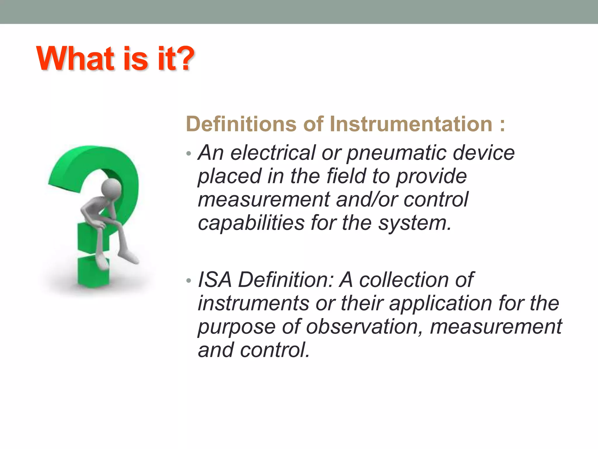 Basic instrumentation | PPT