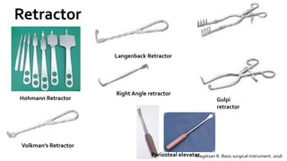 Basic instrument in orthopaedic surgery re | PPTX