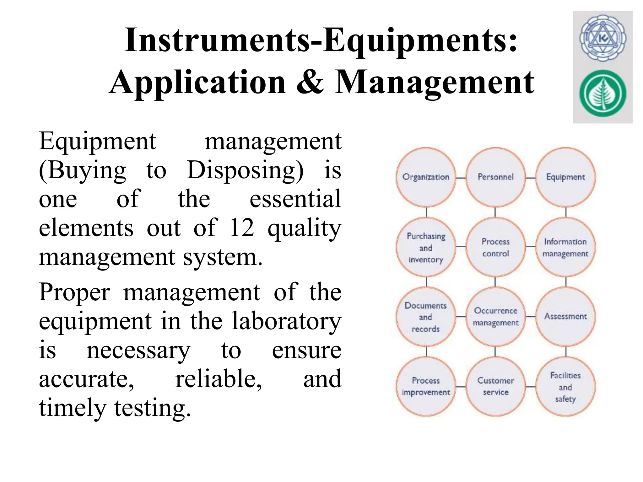 Basic Instruments-Equipment; Application and Management.pptx