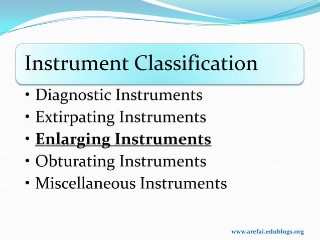 Basic Instruments Used In Endodontics | PPT