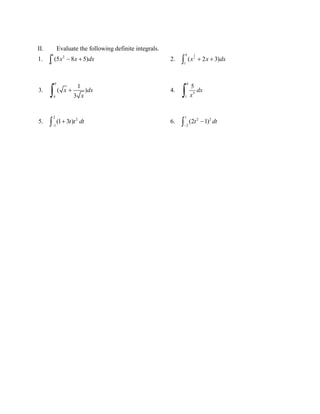 Basic Integration Problems Mathematics Calculus.pdf