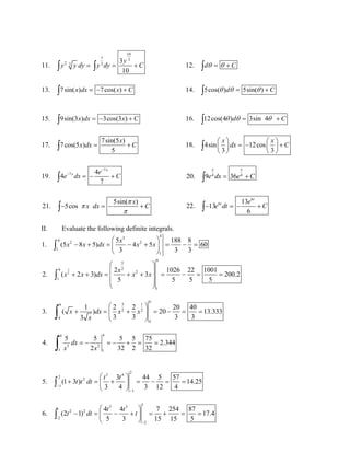 Basic Integration Problems Mathematics Calculus.pdf