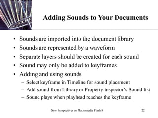 Basic interactivity - buttons-actions-sounds (Tutorial V).ppt | Digital Audio | Computer ...