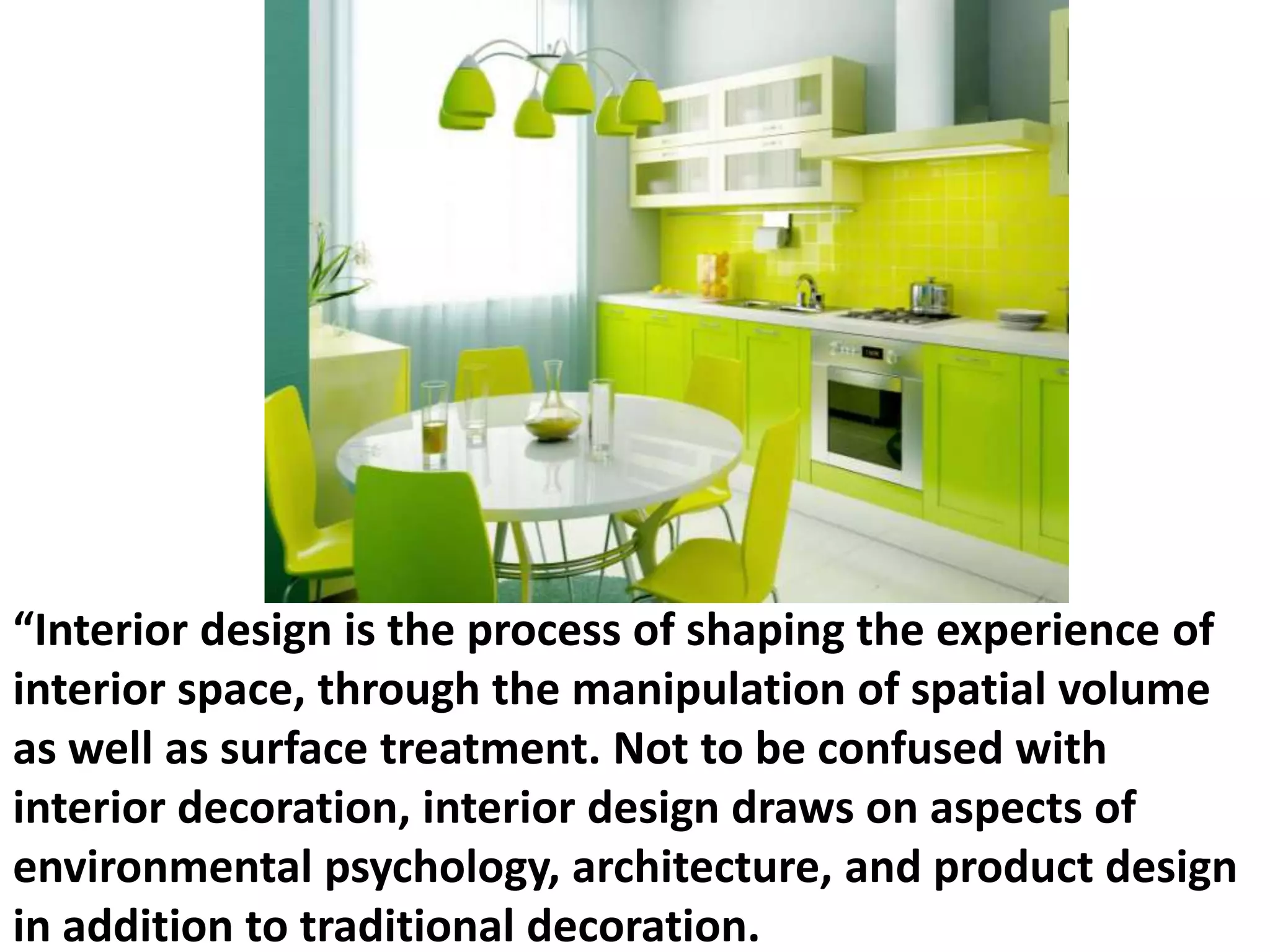 Basic interior design | PPTX