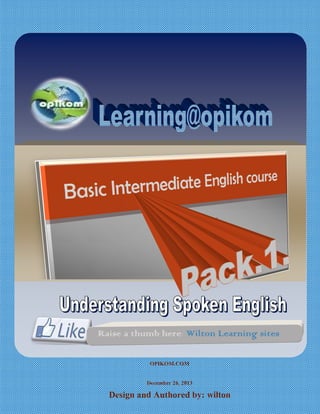 Basic intermediate english course p1 | PDF