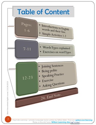 Basic intermediate english course p1 | PDF