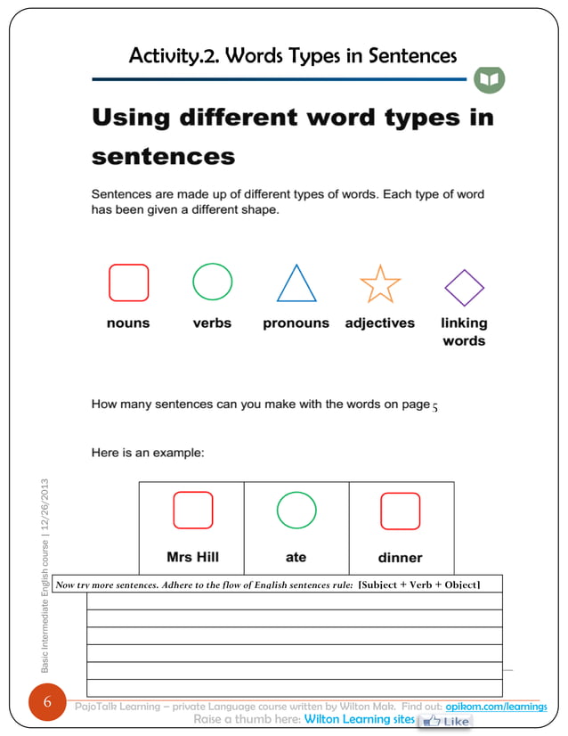 Basic intermediate english course p1 | PDF