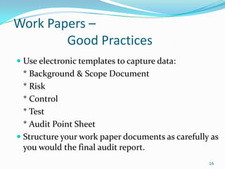 Basic Internal Auditing Presentation | PPTX
