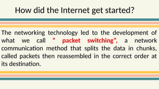 BASIC INTERNET TERMINOLOGIES. CREATIVE TECHNOLOGY LESSONpptx | PPTX