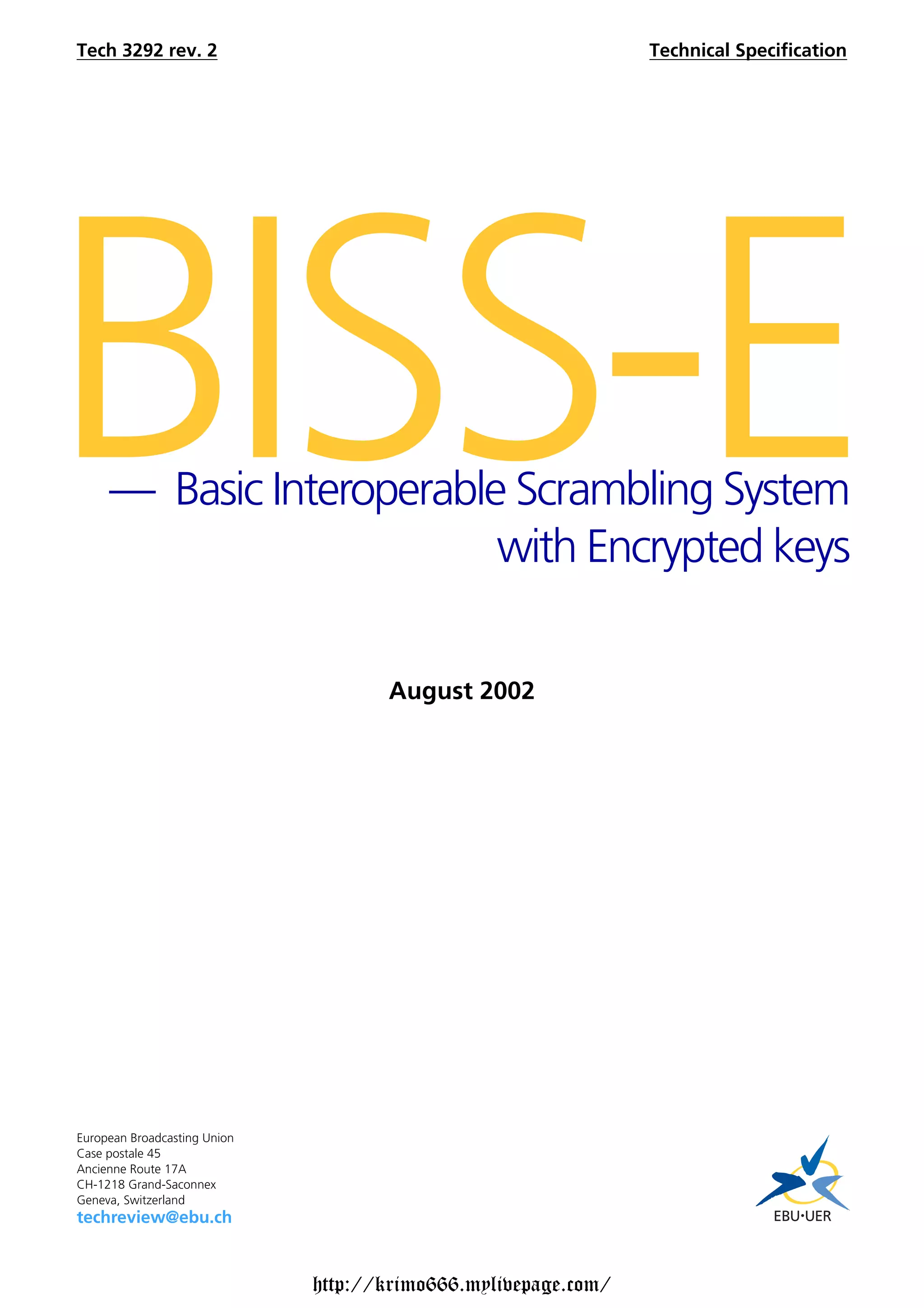 Basic Interoperable Scrambling System | PDF