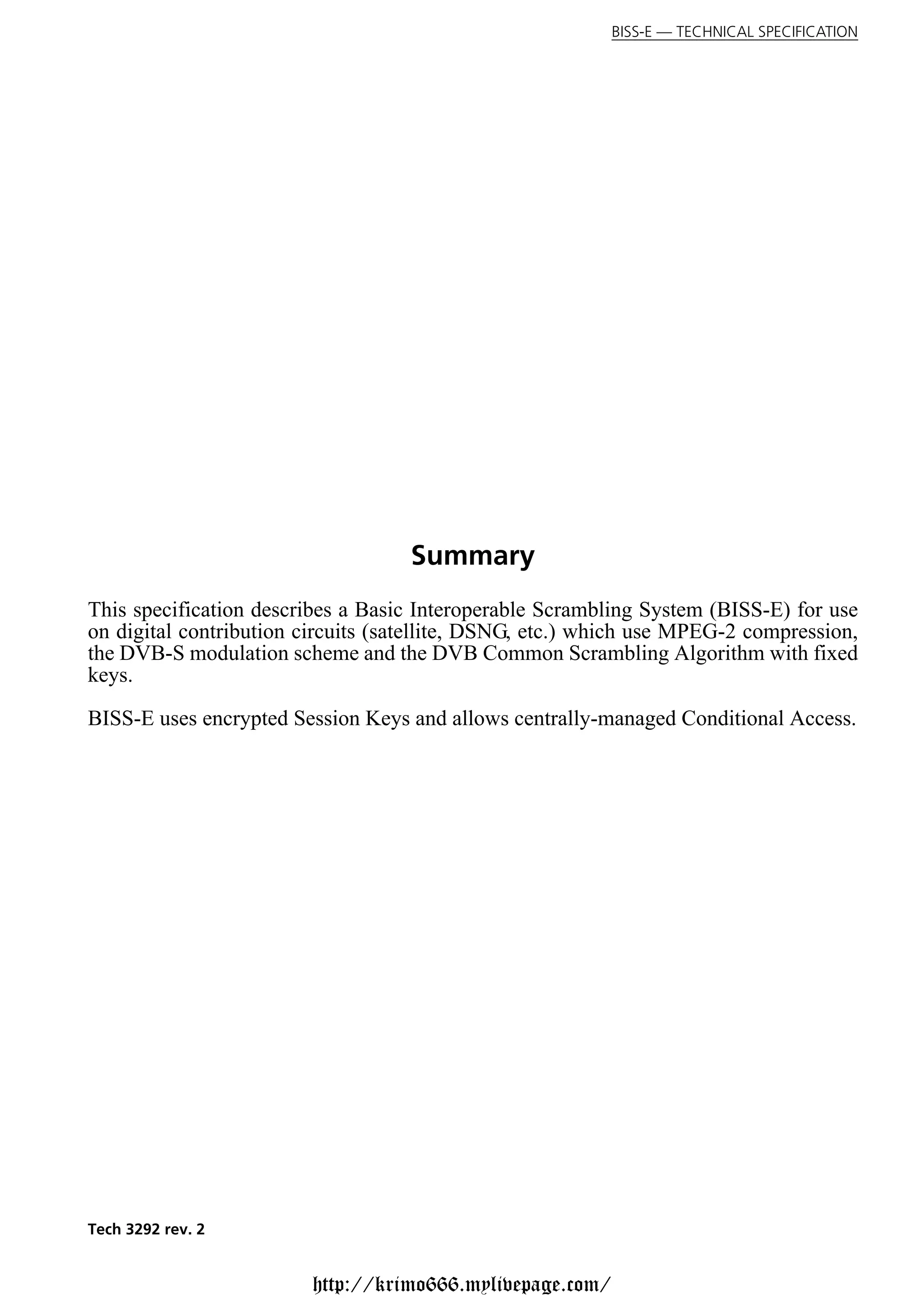 Basic Interoperable Scrambling System | PDF