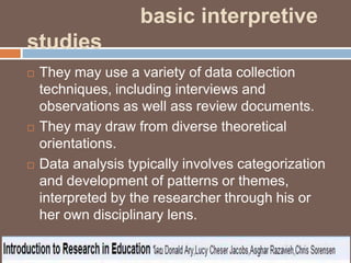 Basic interpretive studies | PPTX