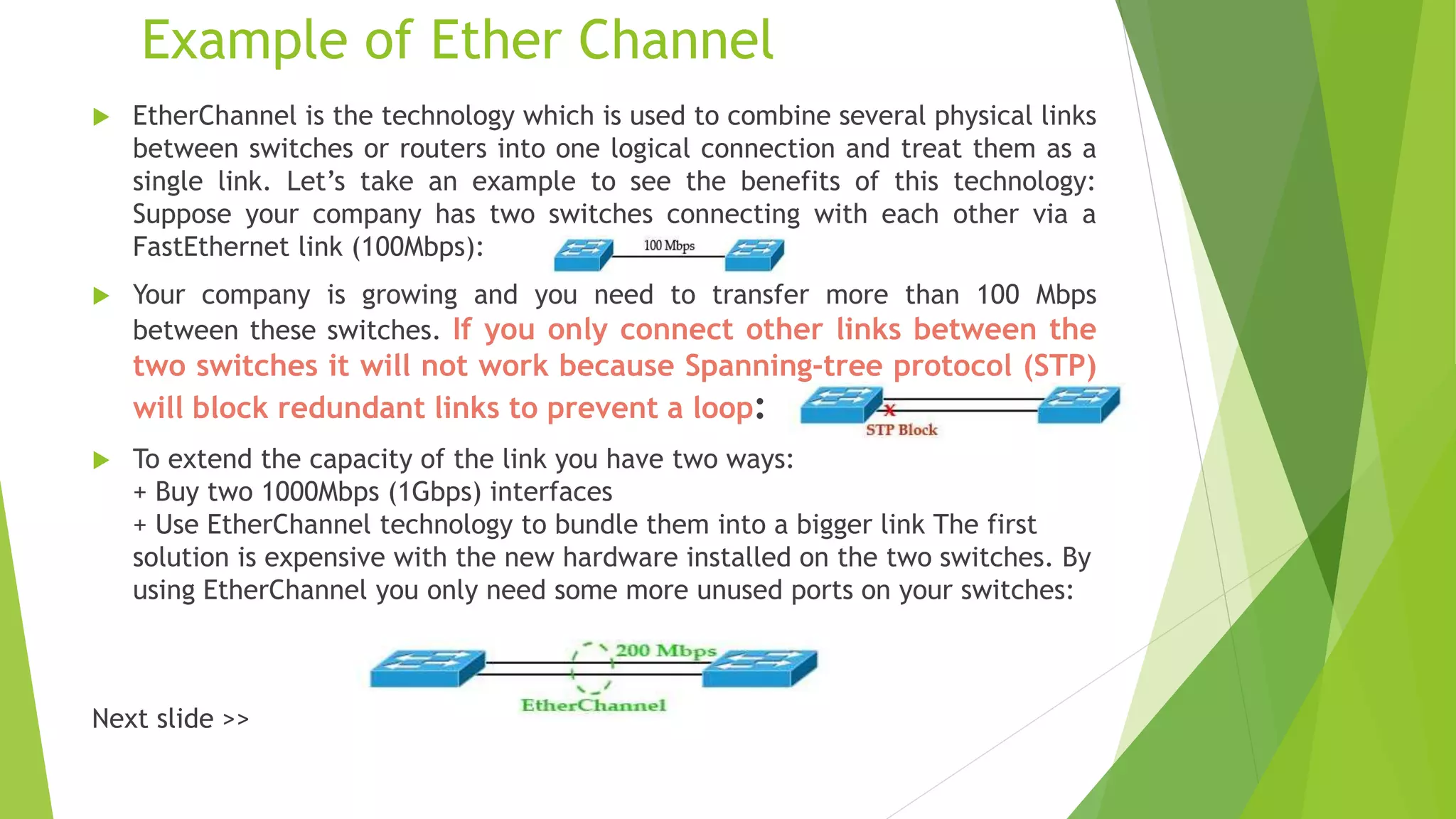 Basic interview question for Ether Channel. | PPTX