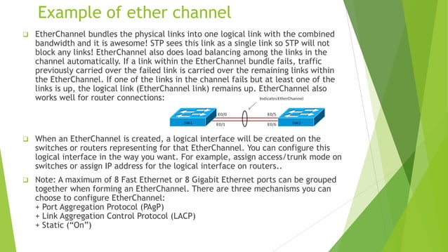Basic interview question for Ether Channel. | PPTX | Computer Networking | Computing