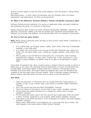 Basic interview questions for manual testing | DOCX