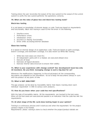 Basic interview questions for manual testing | DOCX