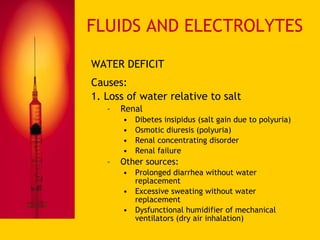 Basic Intravenous Therapy 3: Fluids And Electrolytes, Balance and ...