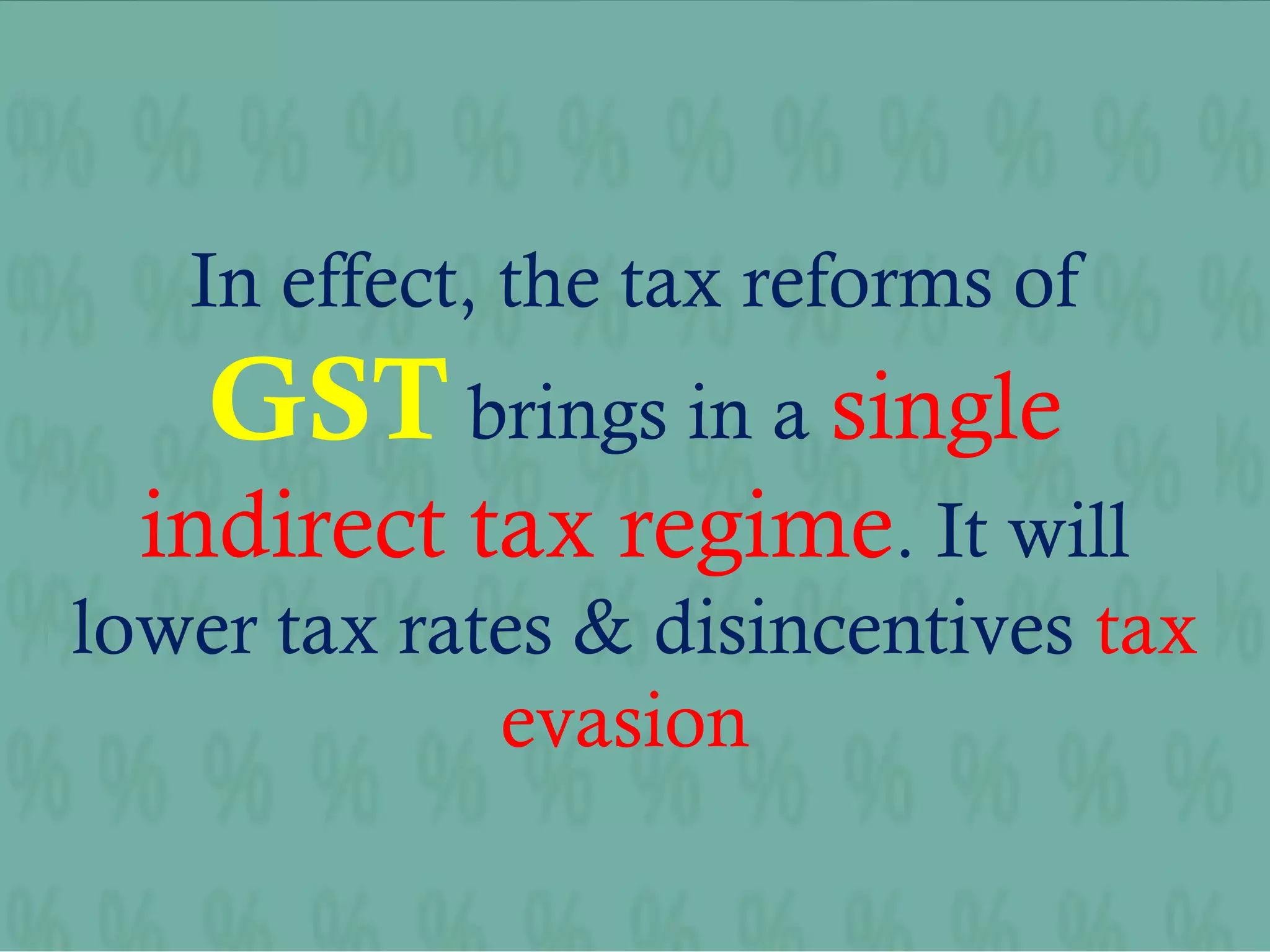 Basic introduction of GST | PPT