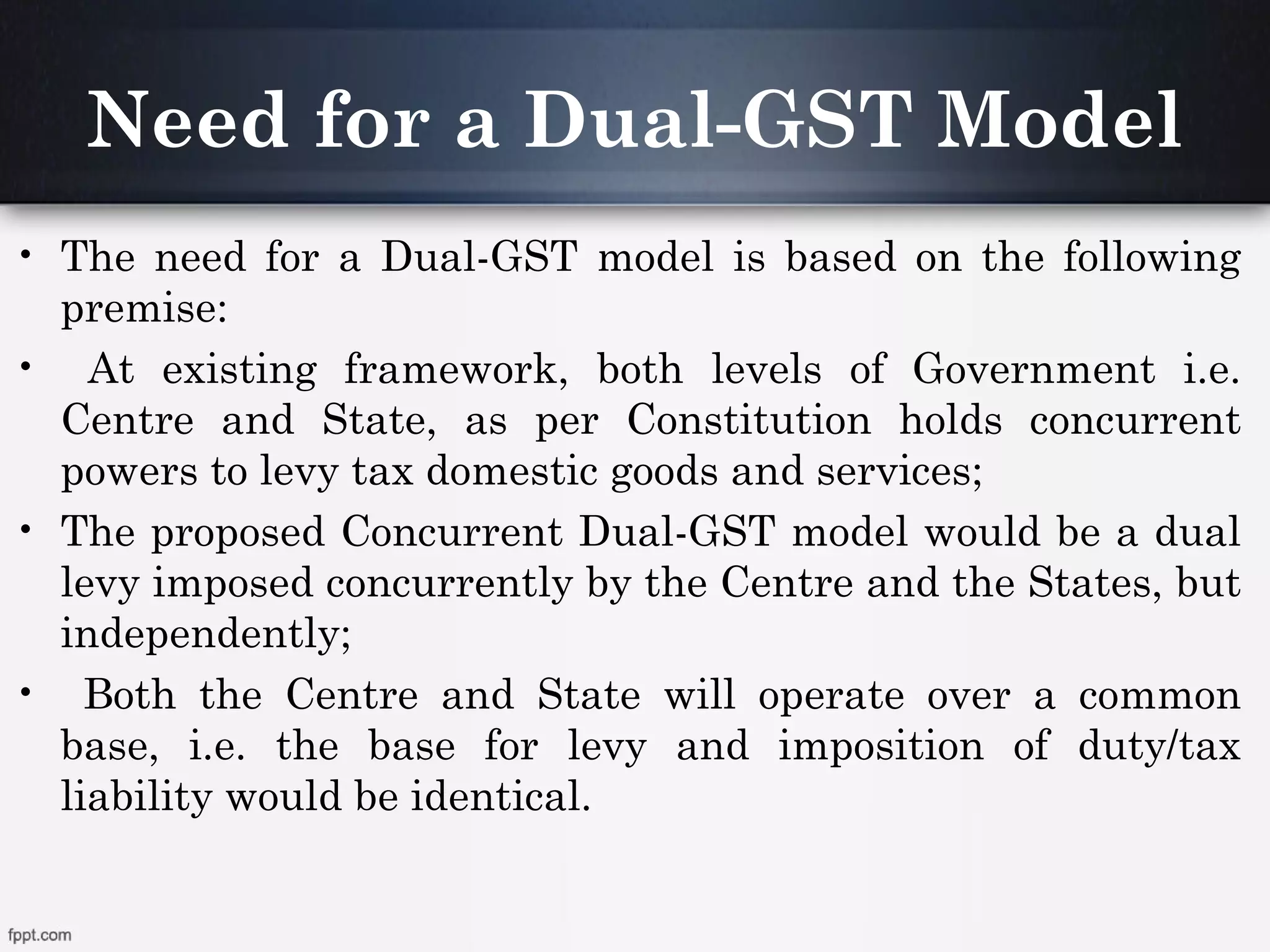 Basic introduction of GST | PPT