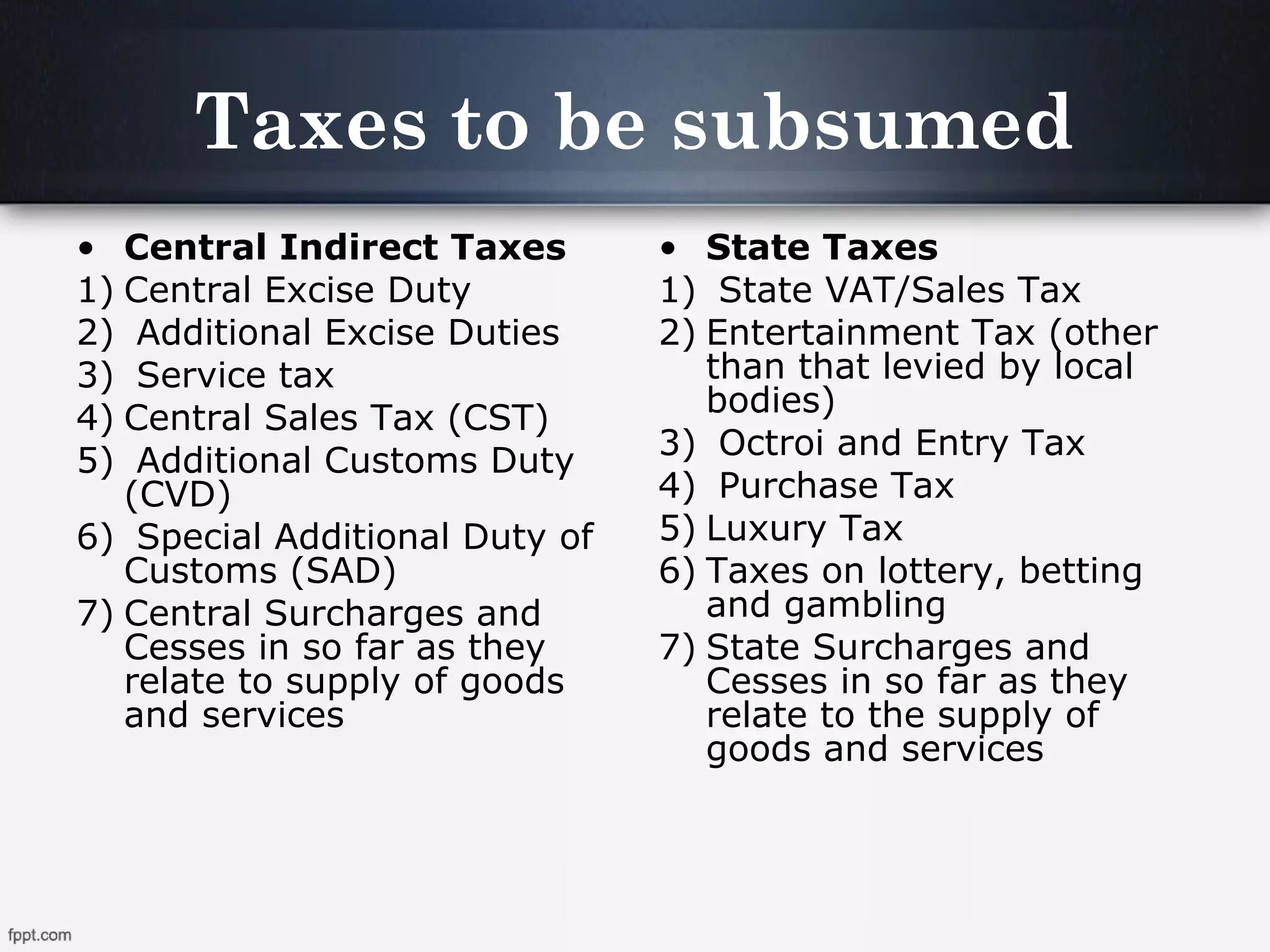 Basic introduction of GST | PPT