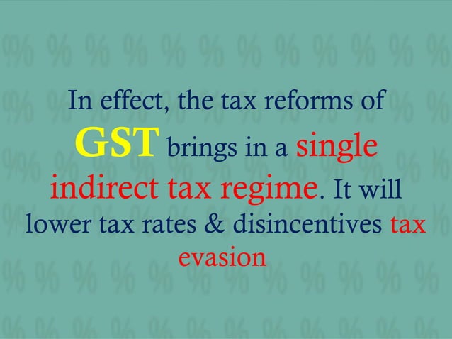 Basic introduction of GST | PPT | Business Accounting & Finance | Business