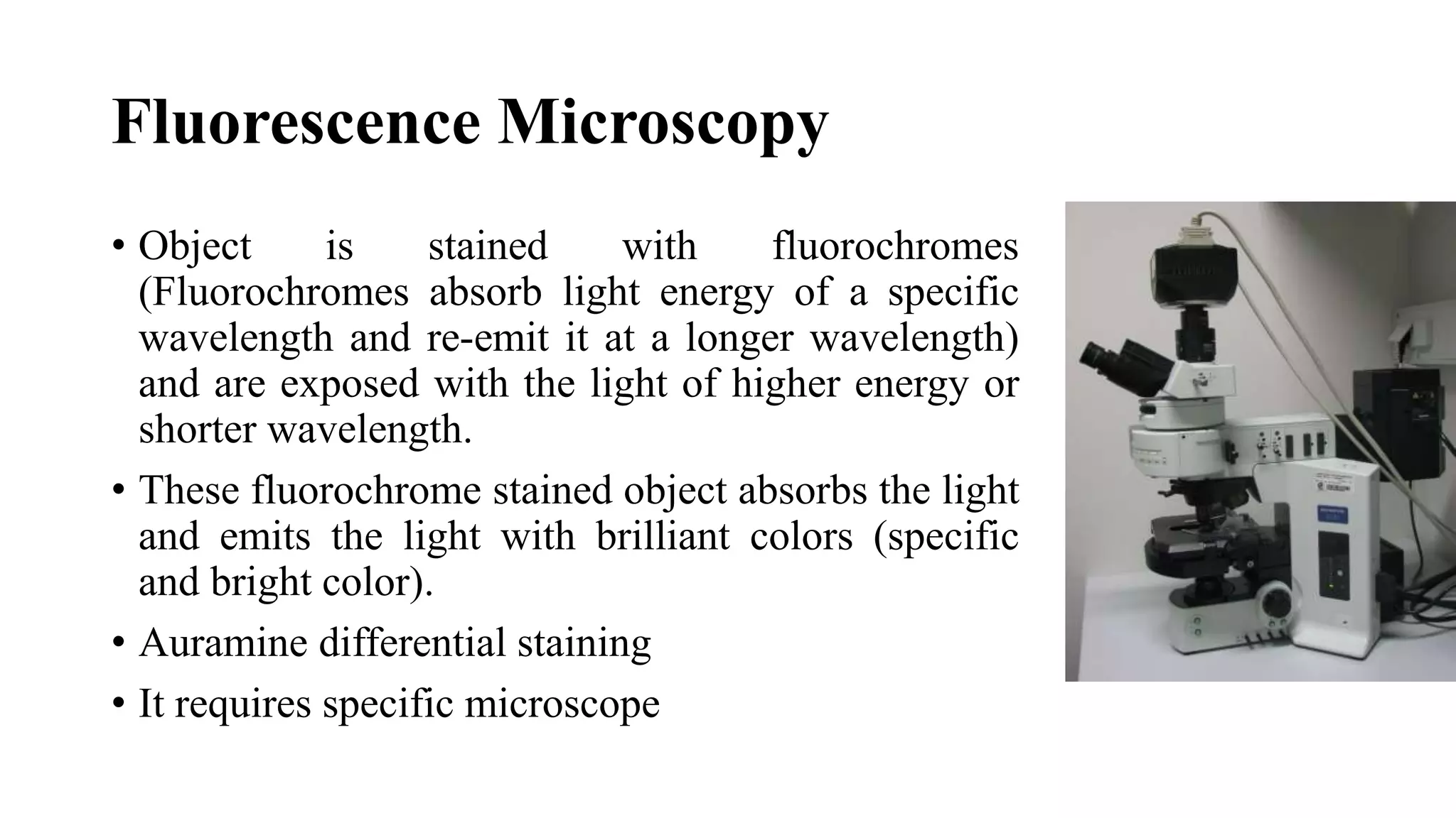 Basic introduction of microscopy with types and staining | PPTX ...