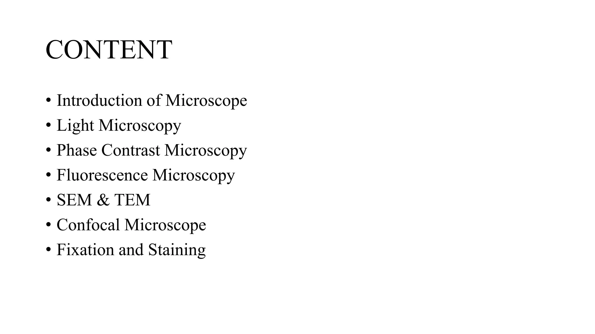 Basic introduction of microscopy with types and staining | PPTX | Photography | Arts and Crafts