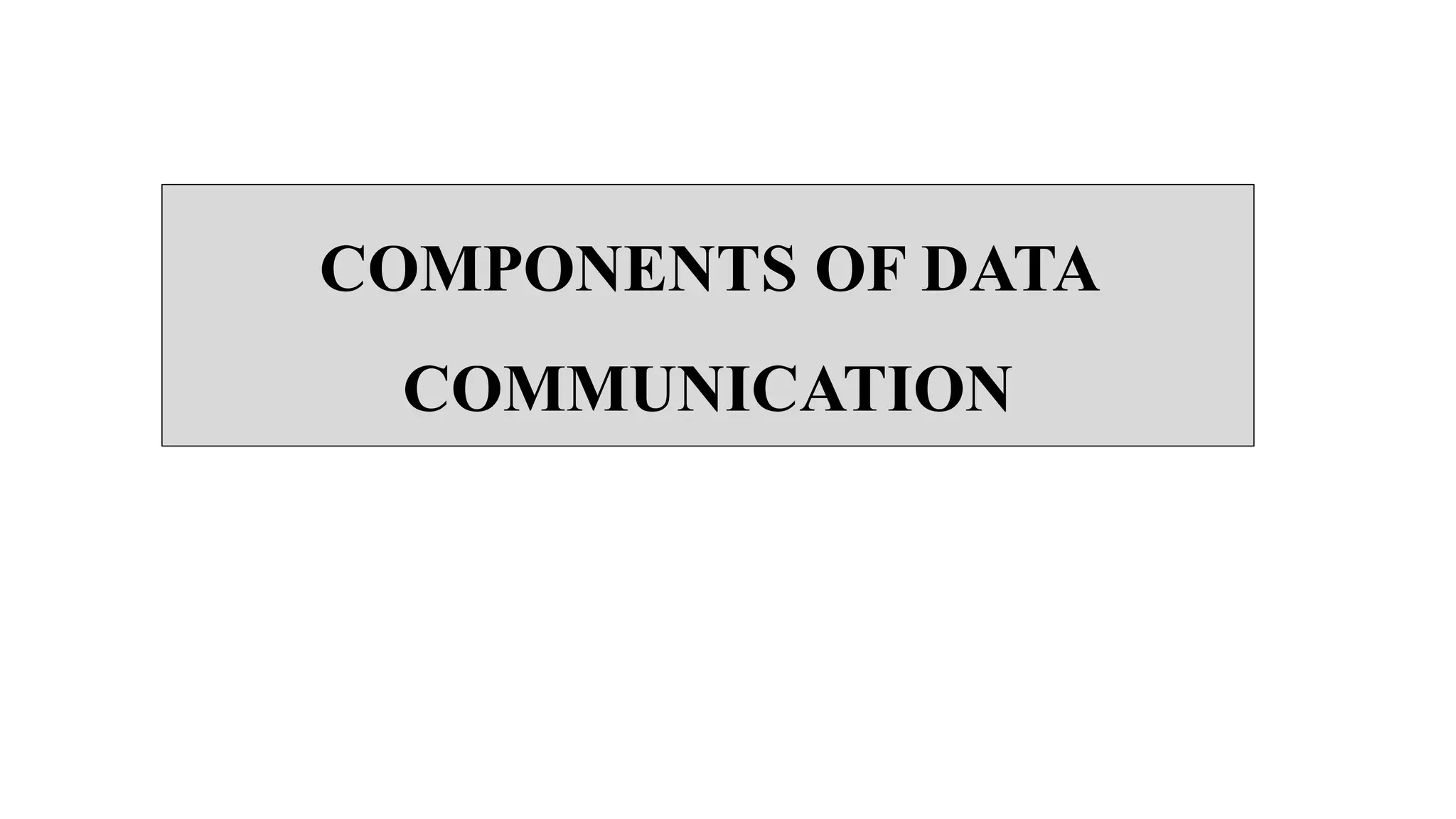 Basic introduction on data communication | PPTX