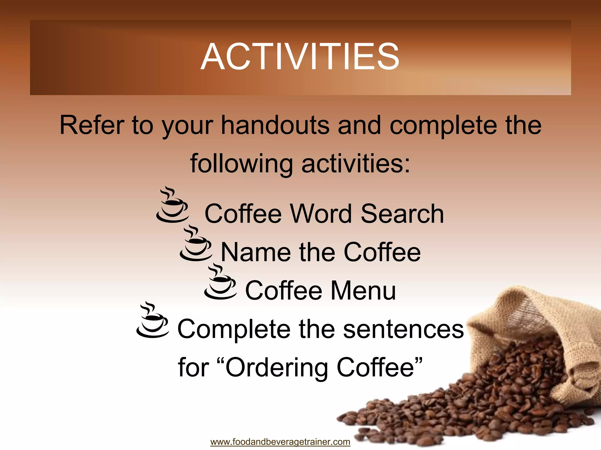 Coffee - Basic Introduction | PDF