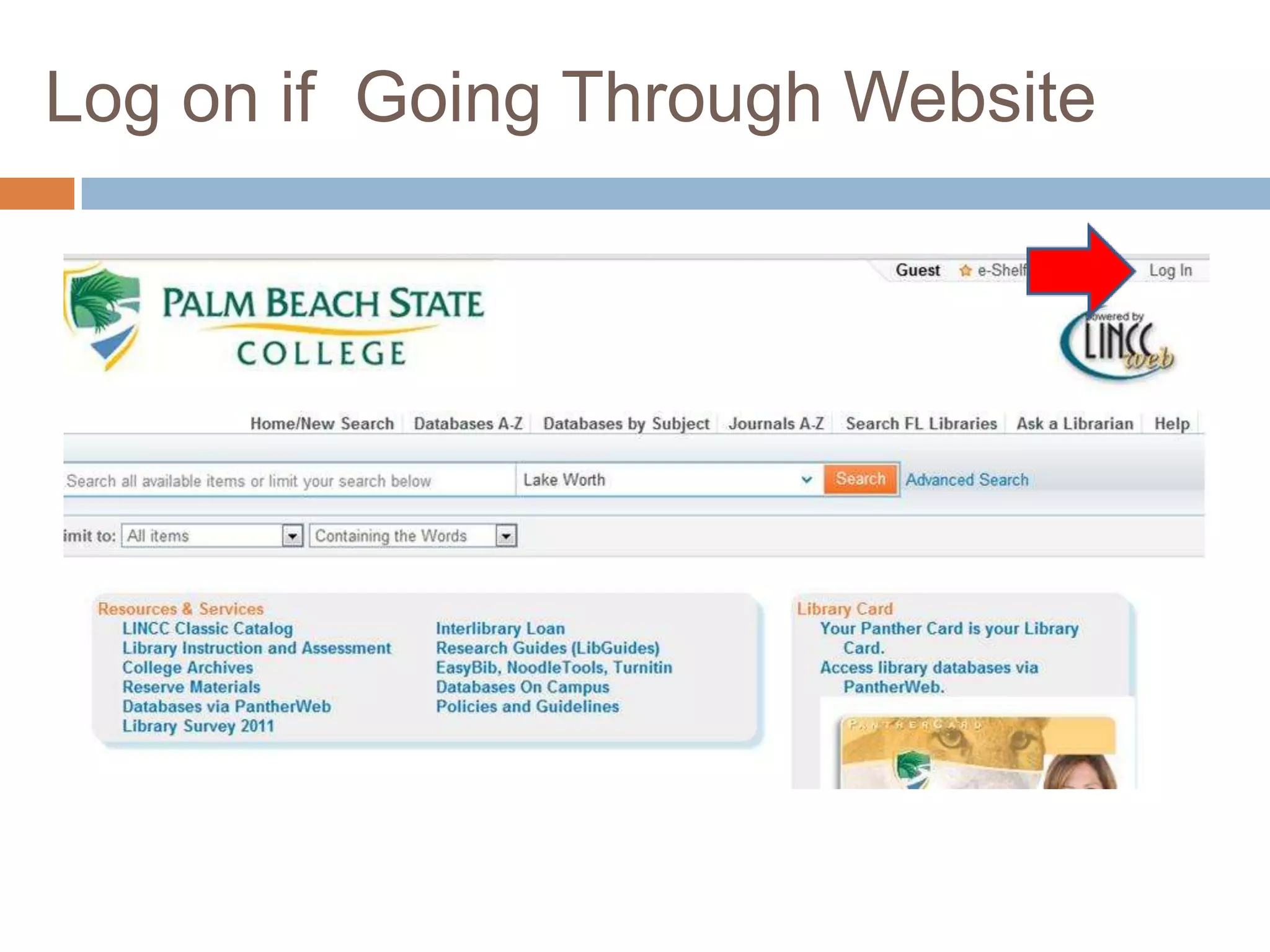 Basic introduction to finding library resources | PPTX