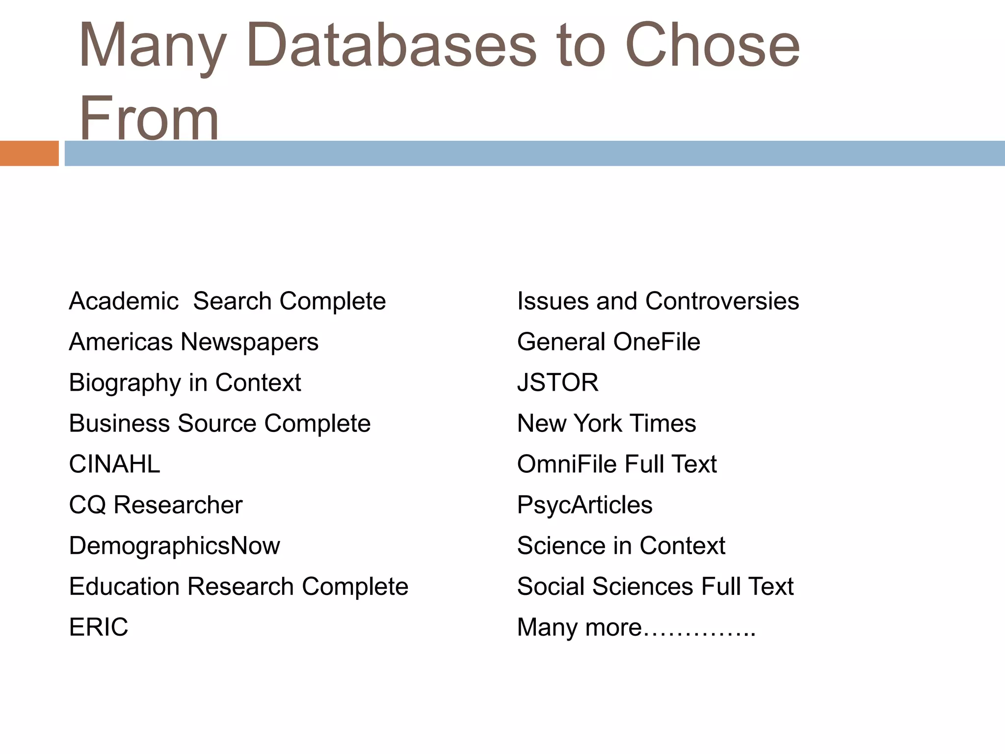 Basic introduction to finding library resources | PPT