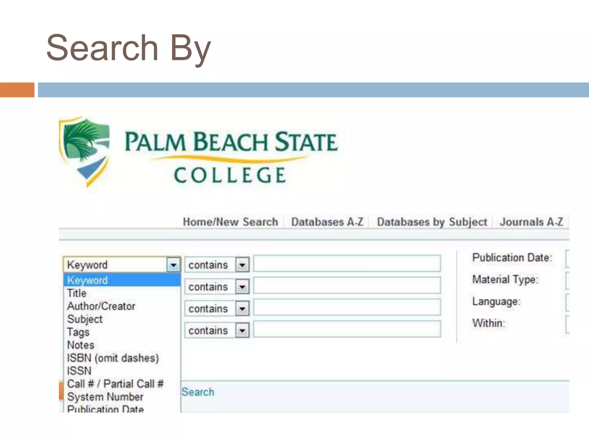 Basic introduction to finding library resources | PPT