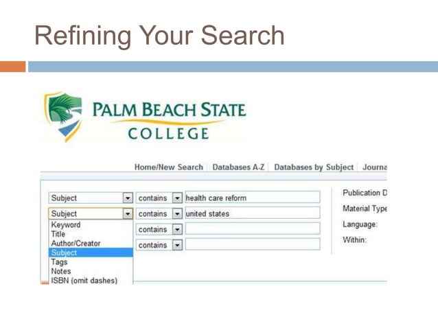 Basic introduction to finding library resources | PPTX