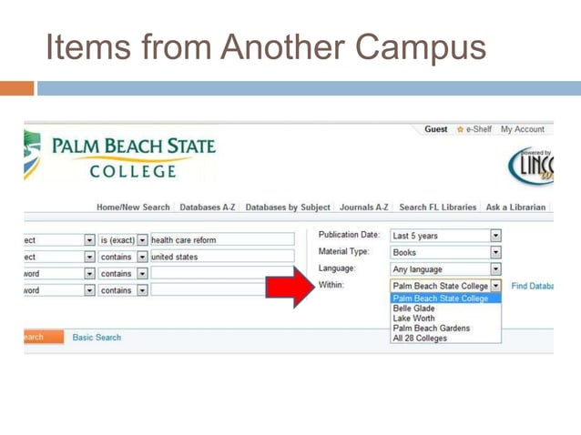 Basic introduction to finding library resources | PPTX