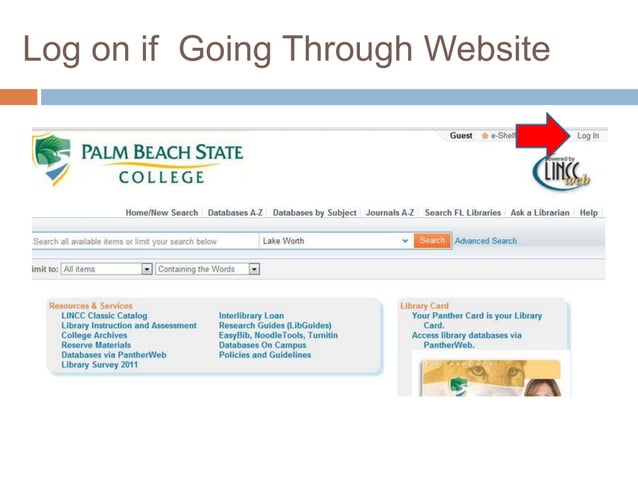 Basic introduction to finding library resources | PPT