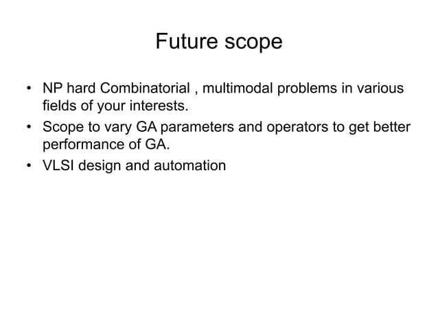 Introduction to Genetic algorithm and its significance in VLSI design ...