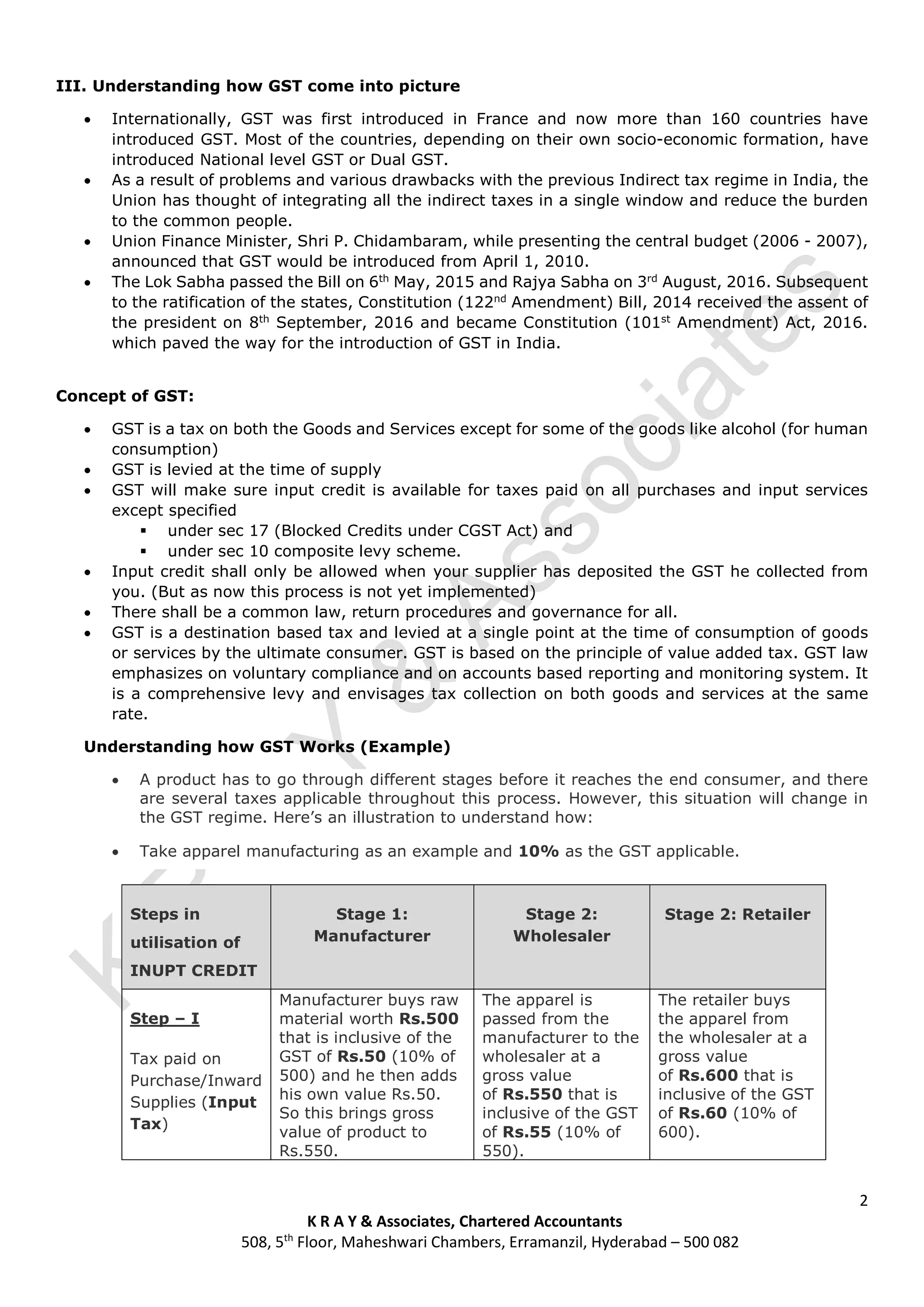 Basic introduction to gst | PDF