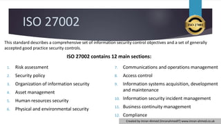 Basic introduction to iso27001 | PPTX