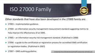 Basic introduction to iso27001 | PPTX