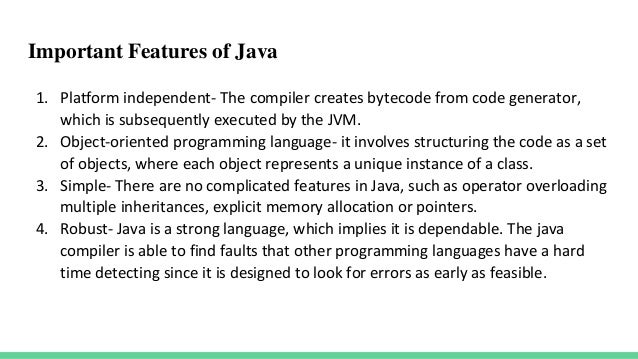 Basic introduction to java | PPT