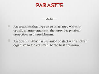 Basic Introduction to Parasitology | PPT