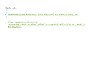 Basic introduction to power query | PPTX