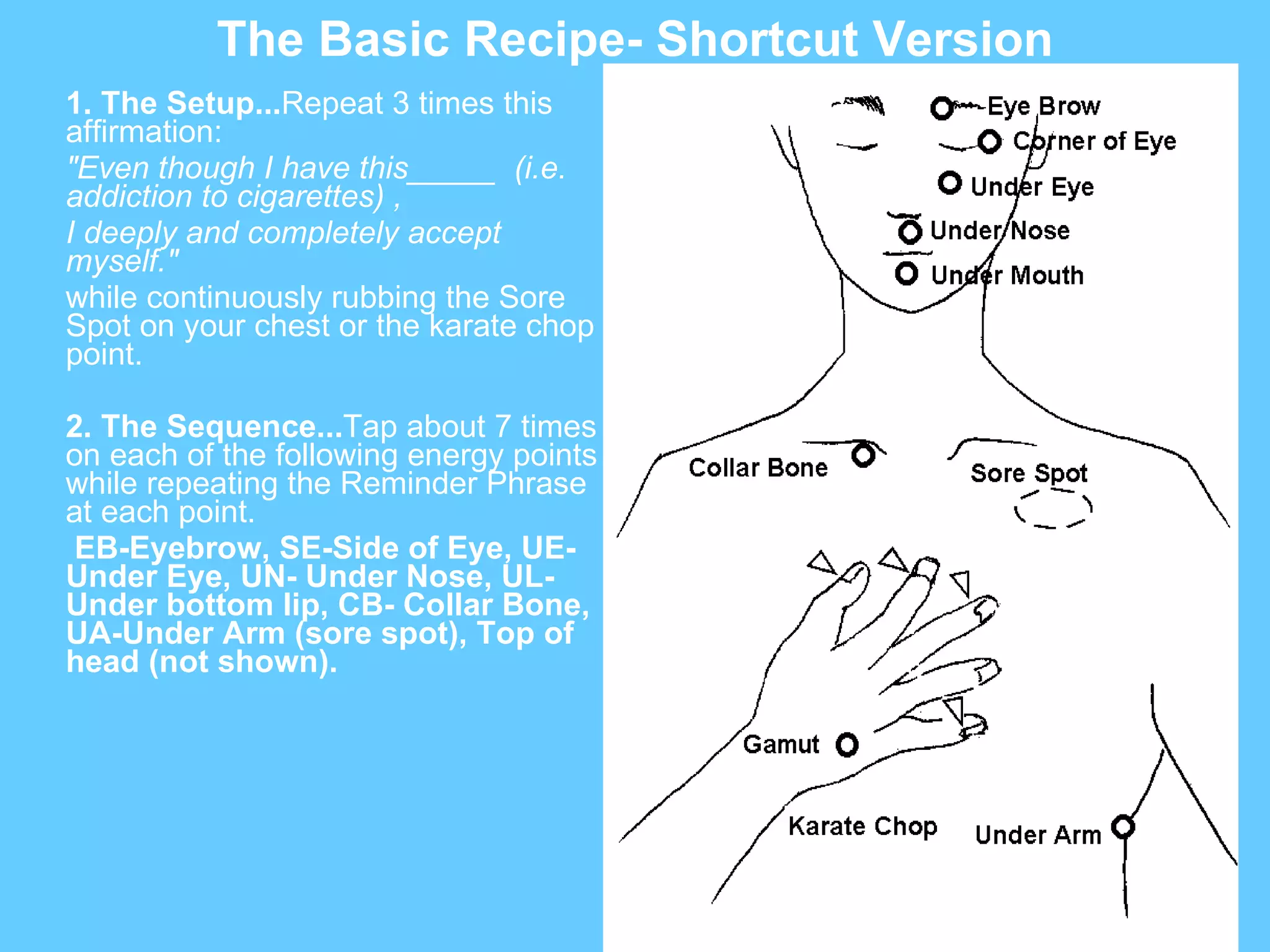 Basic introduction to the emotional freedom technique presenter ...