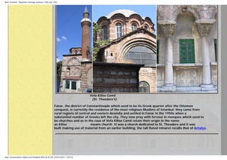 Basic istanbul byzantine heritage between 1204 and 1453 | PDF