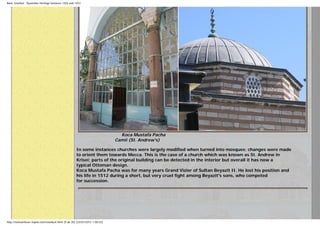 Basic istanbul byzantine heritage between 1204 and 1453 | PPT