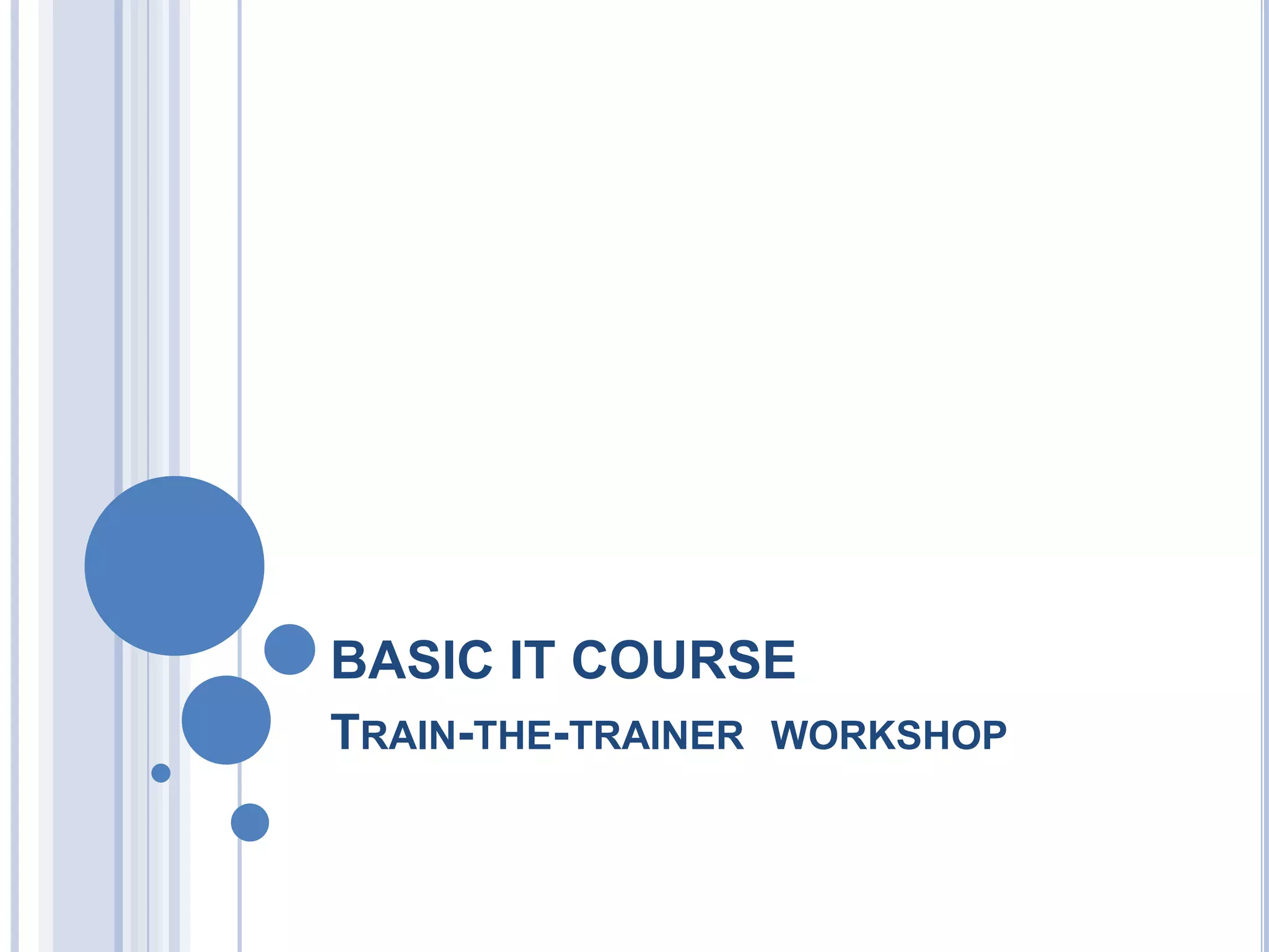 Basic it course[1] | PPTX