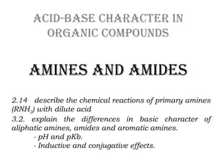 BASICITY .AMINES, AMIDESORGANIC.pptx.ppt