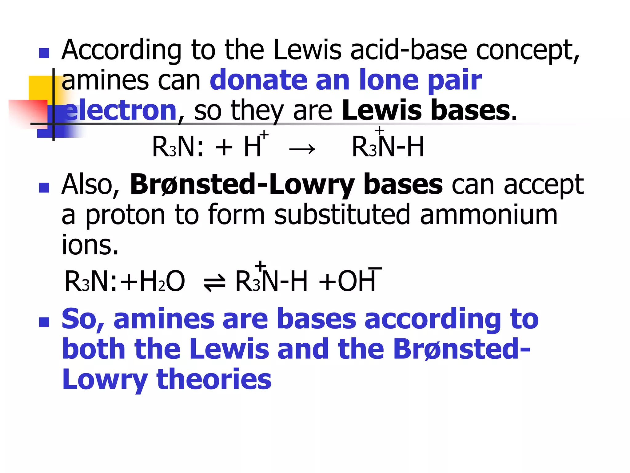 Basicity of amines B-pharmacy | PPT