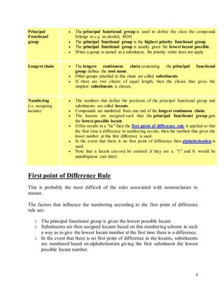 Basic iupac organic nomenclature | DOCX